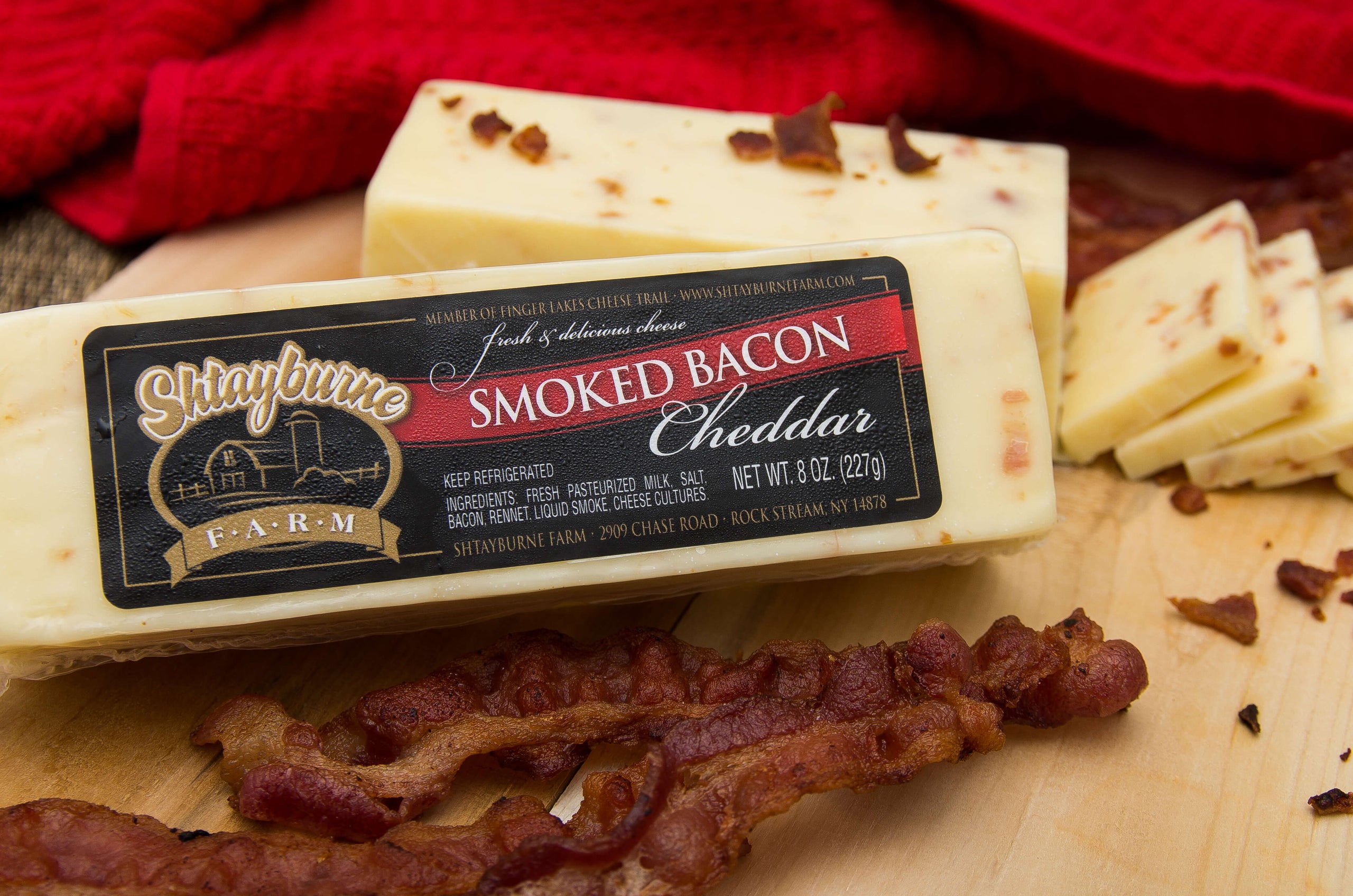 Smoked Bacon Cheddar Cheese | Shtayburne Farm Creamery